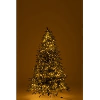 Albero di Natale artificiale con 4000 LED in metallo verde H.325 cm ...