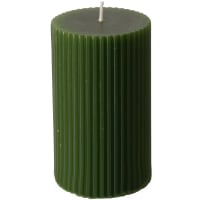 Set de 3 bougies rondes rouges 3.5x3.5x15cm | Maisons du Monde