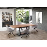 Set tavolo 80x80 cm e 4 sedie da pranzo Rovere Rustic | Maisons du Monde