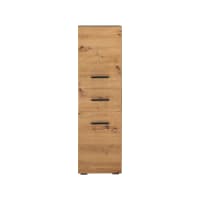 Mueble de baño con 2 puertas y 1 cajón en madera blanca | Maisons du Monde