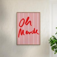Affiche "Tipsy #1" sans cadre - 50 x 70cm Pina laux | Maisons du Monde