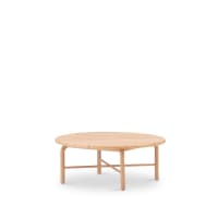 Table basse jardin ronde teck recycl‚ couleur naturelle d80 Kally ...