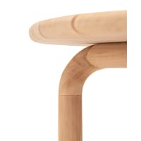 Table basse jardin ronde teck recycl‚ couleur naturelle d80 Kally ...