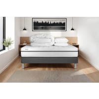 Matelas 100% latex 5 zones h18 sommier en kit gris 140 x 200 Al4kitg3ab ...