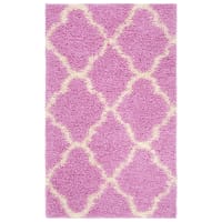 Tapis shaggy uni vieux rose 120x170 cm Aloha | Maisons du Monde