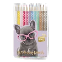 Boite de 12 crayons aquarellables multicolore bois 18 x 1 x 11 cm ...