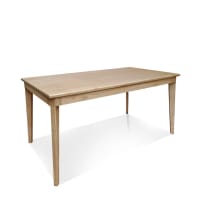 Table à manger 6 couverts en chêne, 150 x 78 cm beige Montana | Maisons ...