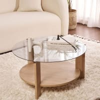 Table basse Verre Rond | Maisons du Monde