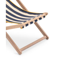 Hamaca director jardín madera color claro tejido crudo plegable Java ...