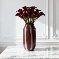 Vase en acier dégradé rouge et beige Rici | Maisons du Monde