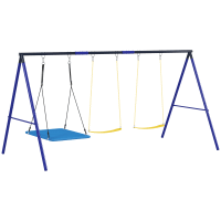 Balancín para niños 150x32x60 cm amarillo, rojo y azul | Maisons du Monde