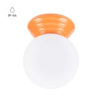 Plafonnier céramique émaillée/verre beige H 12 cm Zori | Maisons du Monde