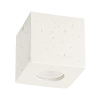 Plafonnier céramique émaillée/verre beige H 12 cm Zori | Maisons du Monde