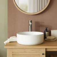 Lavabo tondo cemento grey ∅ 36 cm Micha | Maisons du Monde