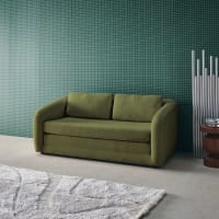 3-Sitzer Schlafsofa mit Chenille-Bezug greige Nelson | Maisons du Monde