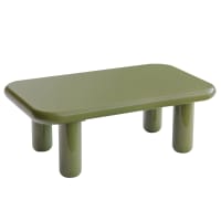 Mesa de centro tablero resistente MDF 3cm Azúl Cornish 100x60cm BLOCKIE ...