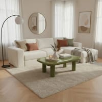 Mesa de centro tablero resistente MDF 3cm Azúl Cornish 100x60cm BLOCKIE ...