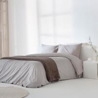 Funda nórdica 100% algodón blanco 150(240x240 cm) Indian | Maisons du Monde