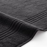Alfombra de baño de poliéster tuftado a mano - antracita 60x100 cm COZY ...