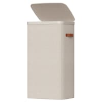 Cesto de ropa sucia de 90 l con forro extraíble de color blanco Roxanne ...