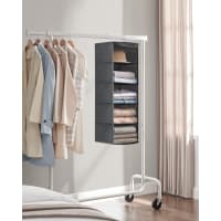 Organizador colgante de armario plegable de color beige Tina | Maisons ...