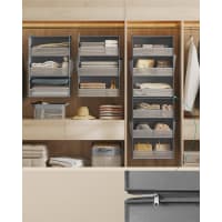 Organizador colgante de armario plegable de color beige Tina | Maisons ...