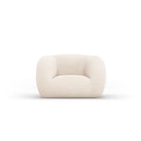 Poltrona bouclé beige chiaro Kage | Maisons du Monde