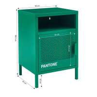 Comodino in metallo verde mandorla 40 cm Pantone | Maisons du Monde