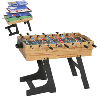 Table multi-jeux bleu plastique h25xl30xl43cm | Maisons du Monde