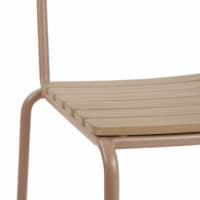 Silla de jardín de madera de teca maciza reciclada (juego de 2 ...