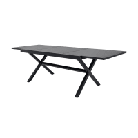 Table de jardin à rallonge avec plateau couleur teck Elias | Maisons du ...