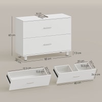 Mobile bagno singolo 80cm con rubinetto e specchio Sorrento | Maisons ...