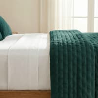 Colcha lisa acolchada extrasuave gris Cama 150(250x280 cm) Pure ...