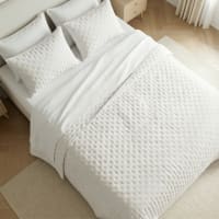 Colcha lisa acolchada extrasuave azul Cama 200(300x280 cm) Pure ...