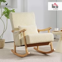 Mecedora tela beige claro Skovde | Maisons du Monde