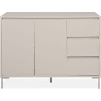 Aparador 2 puertas y 3 cajones color cachemira L 120 cm - Beige Nerio ...