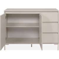 Aparador 2 puertas y 3 cajones color cachemira L 120 cm - Beige Nerio ...