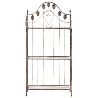 Estantería Metal 123 cm 59 cm Gris Visano | Maisons du Monde
