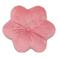 Coussin balle bouclé polyester blanc crème ø 35 cm Teddy | Maisons du Monde