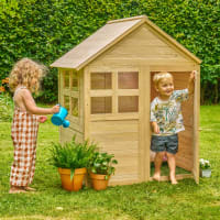 Casita infantil de madera, marrón/antracita Lynn | Maisons du Monde
