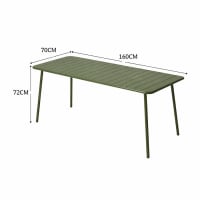 Table de jardin en plastique blanc 80 x 80 x 112 cm Néora | Maisons du ...