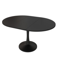 Table à manger extensible avec pieds dorés 140/180 x 80 x 75 cm ...