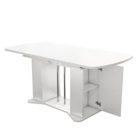 Table à manger extensible avec rangement 110/130 x 70 x 75 cm | Maisons ...