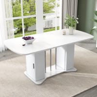 Table à manger extensible avec rangement 110/130 x 70 x 75 cm | Maisons ...