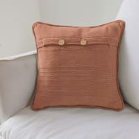 Lot de 2 housses de coussin 100% coton moutarde | Maisons du Monde