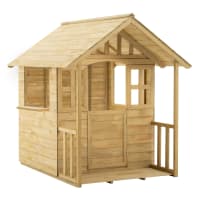 Casita infantil de madera, marrón/antracita Lynn | Maisons du Monde