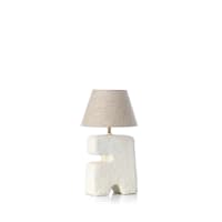 Lámpara de mesa papel maché blanco Arapey | Maisons du Monde