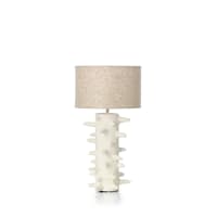 Lámpara de mesa papel maché blanco Arapey | Maisons du Monde