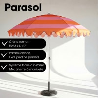 Parasol double face orange | Maisons du Monde