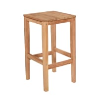 Tabouret haut de bar en tissu - bleu Eleonora | Maisons du Monde
